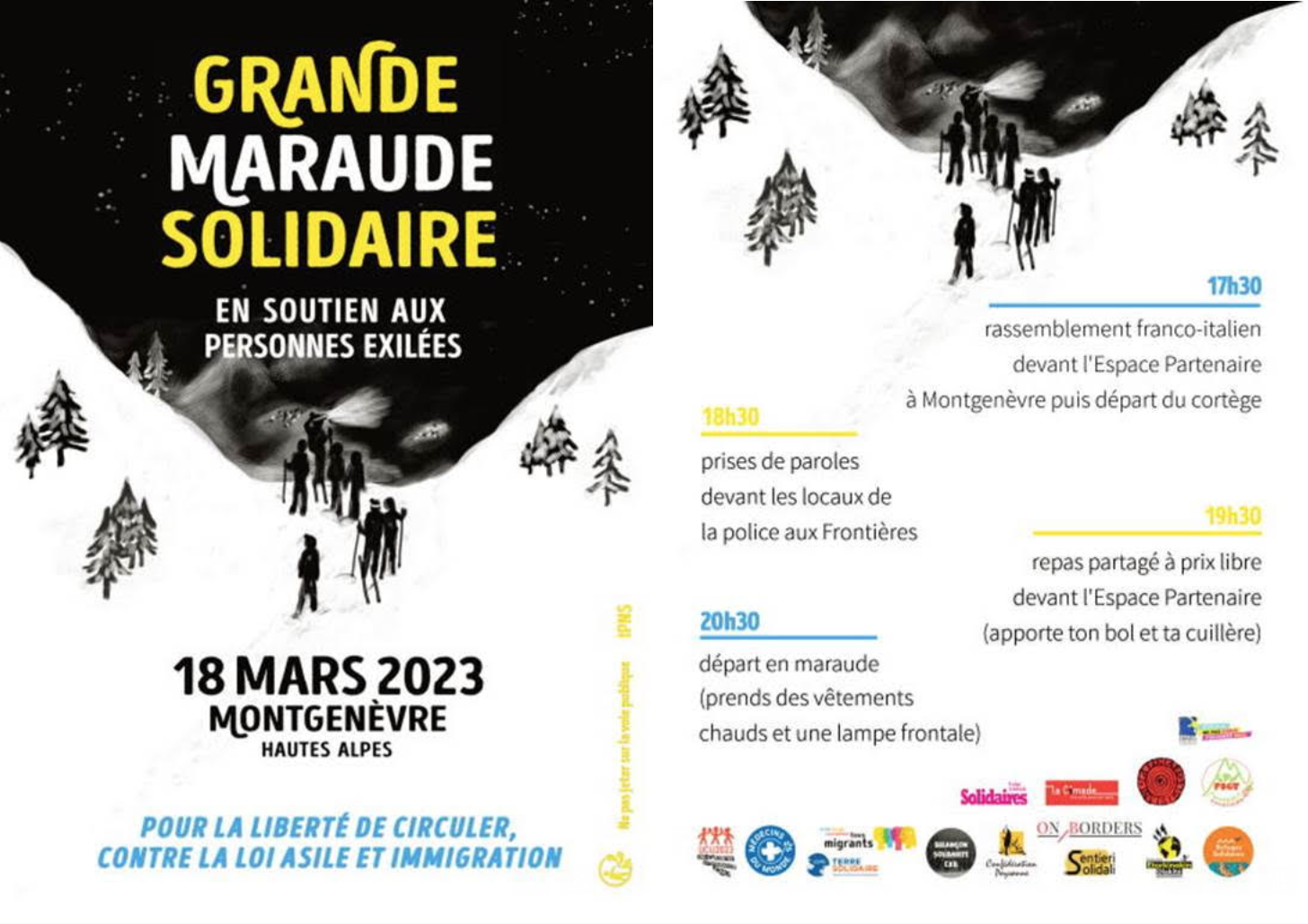 Grande Maraude solidaire organisée par Tous Migrants le samedi 18 mars ...